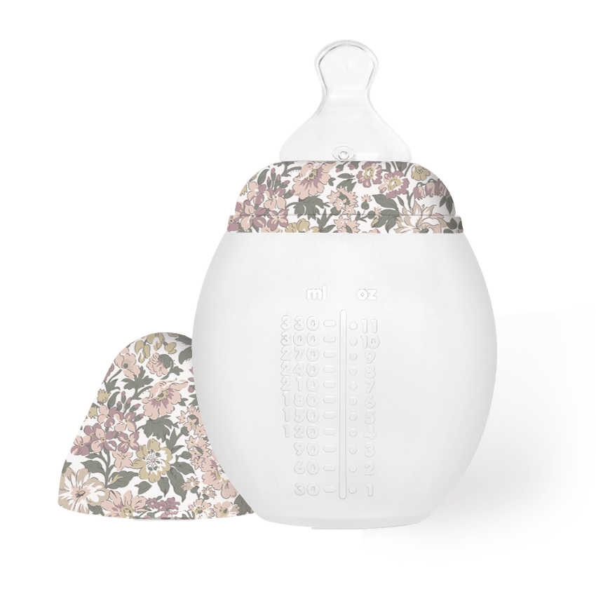 Biberon 330ml - Élhée x Liberty - Honey Dew Pink